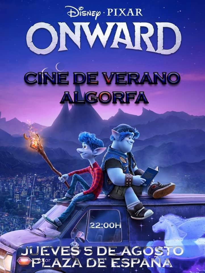 Algorfa, evento: Cine de verano con la película de animación 'Onward ...
