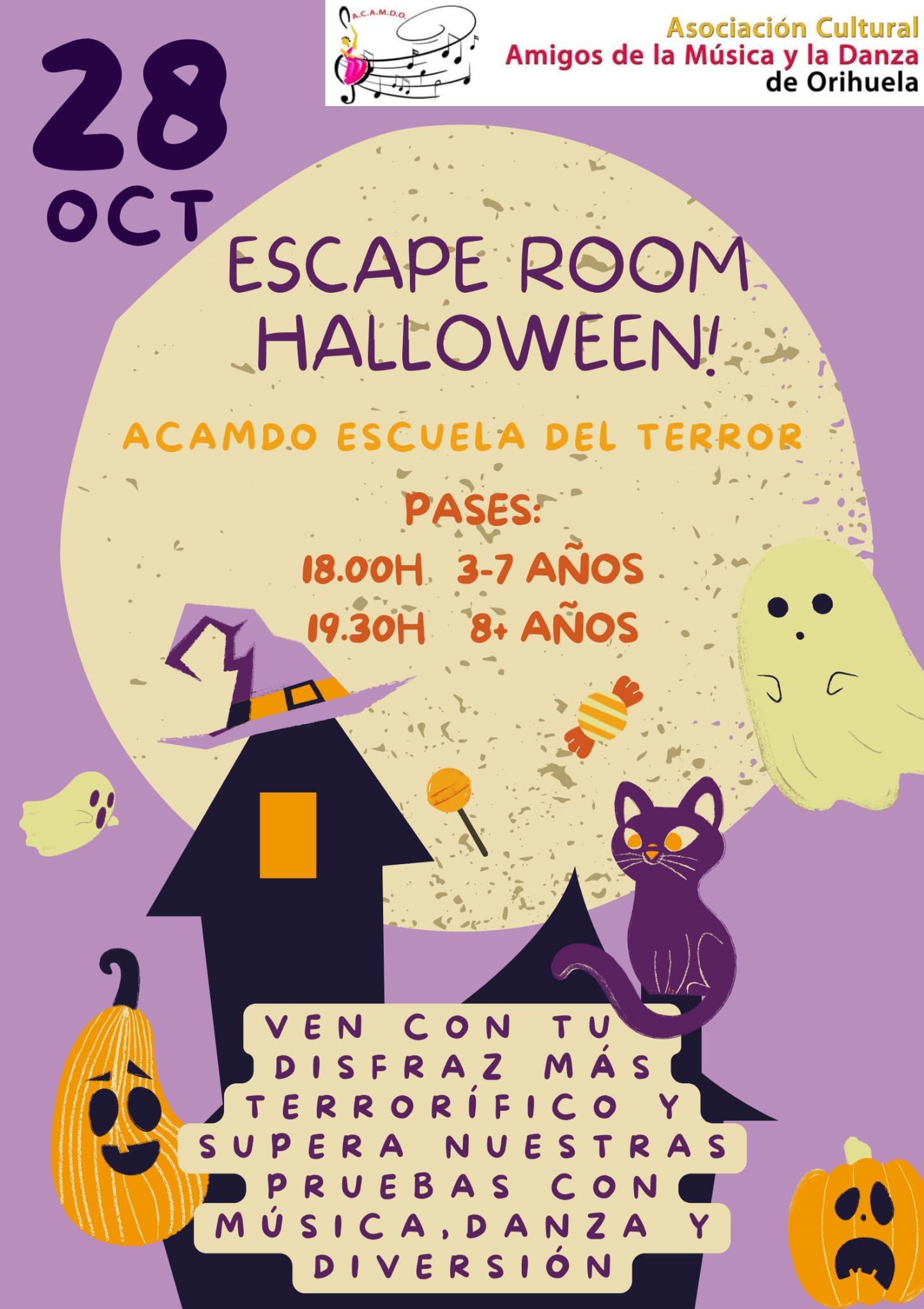 Orihuela: Escape room de Halloween con pruebas de música y danza para ...