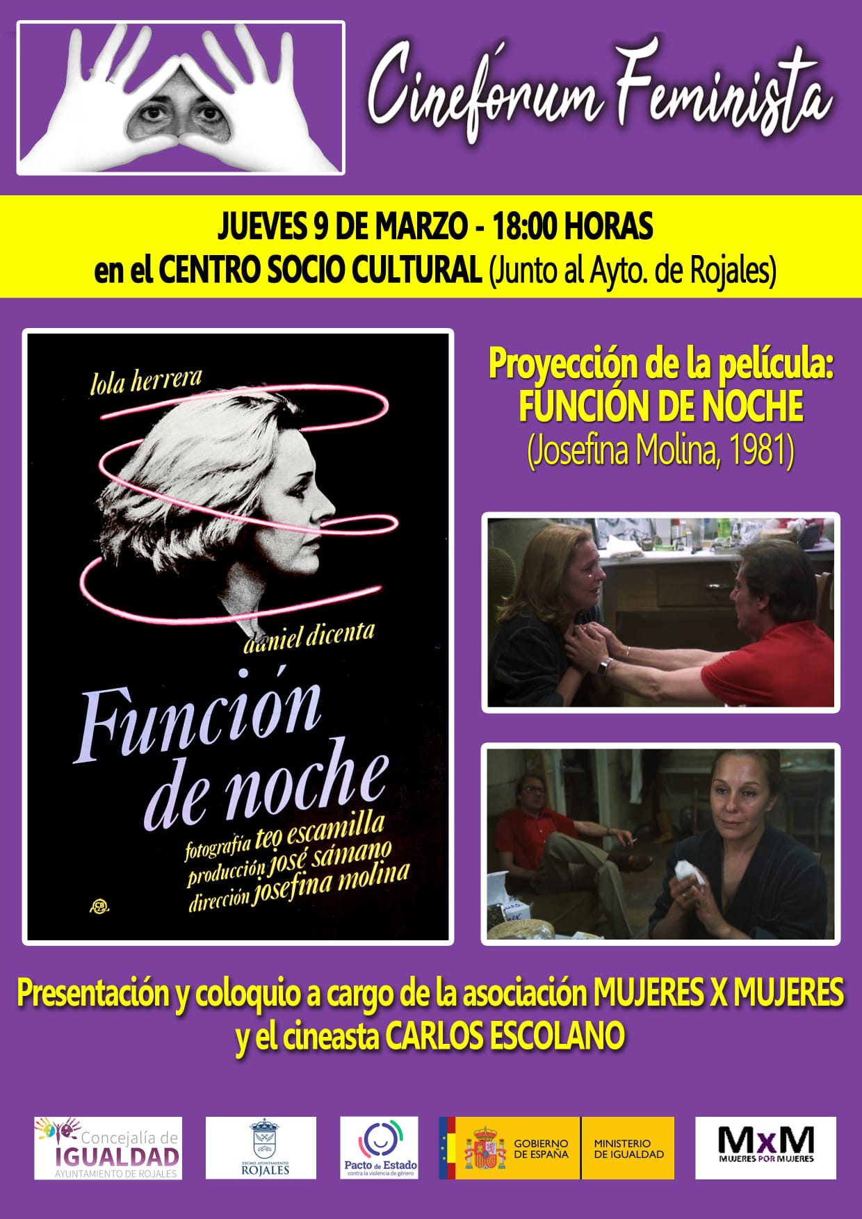 Rojales: Cinefórum feminista con la película Función de noche en la ...