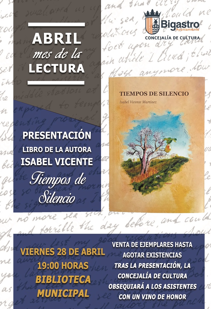 Bigastro: Presentación del libro Tiempos de silencio de la autora ...