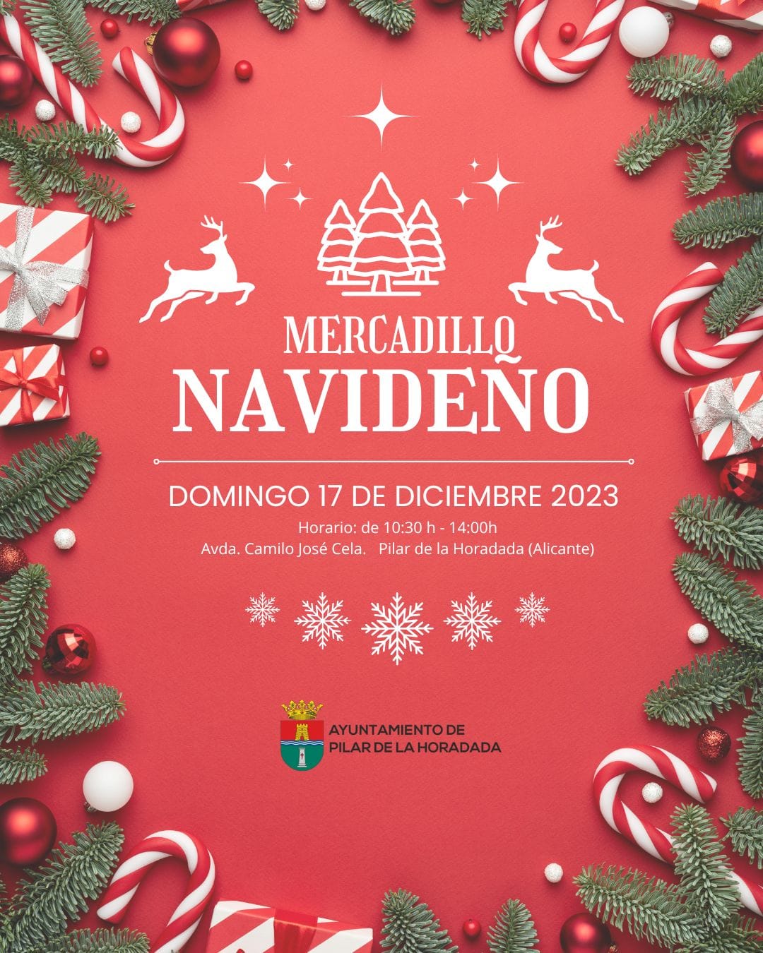 Pilar de la Horadada: Mercadillo navideño en los actos de Navidad 2023-2024