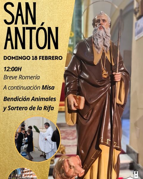 Bigastro: Celebración de la fiesta de San Antón con breve romería, misa ...