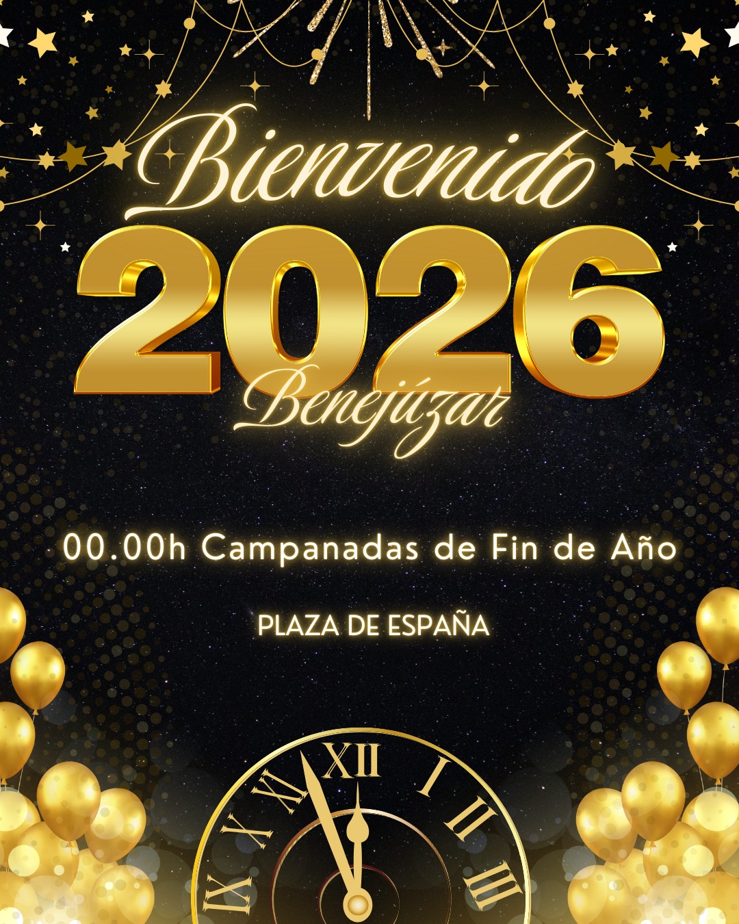 Benejúzar: Campanadas de fin de año en la programación de Navidad